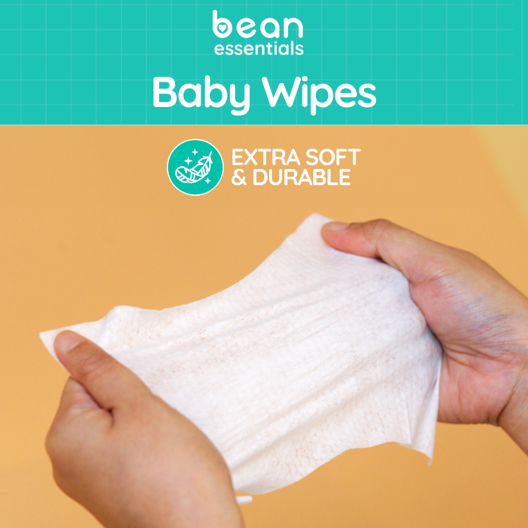 bean essentials Baby Wipes Fragrance Free (100 sheets)
